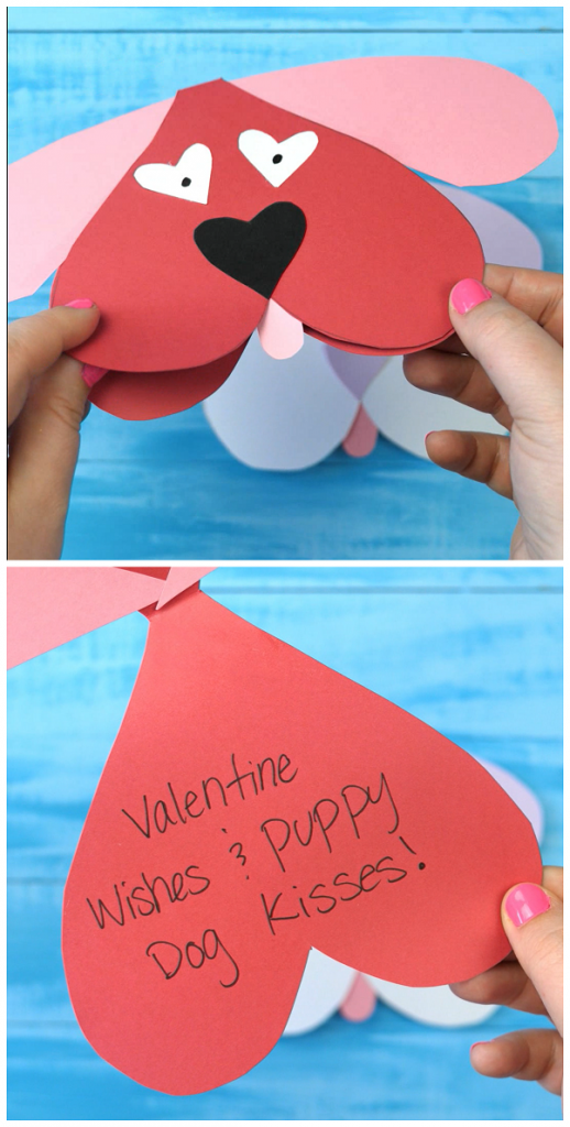 Cute Dog Valentines Day Craft For Kids - Crafty Morning