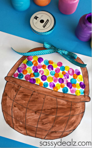 Fingerprint Easter Egg Craft (Free Basket Printable) - Crafty Morning