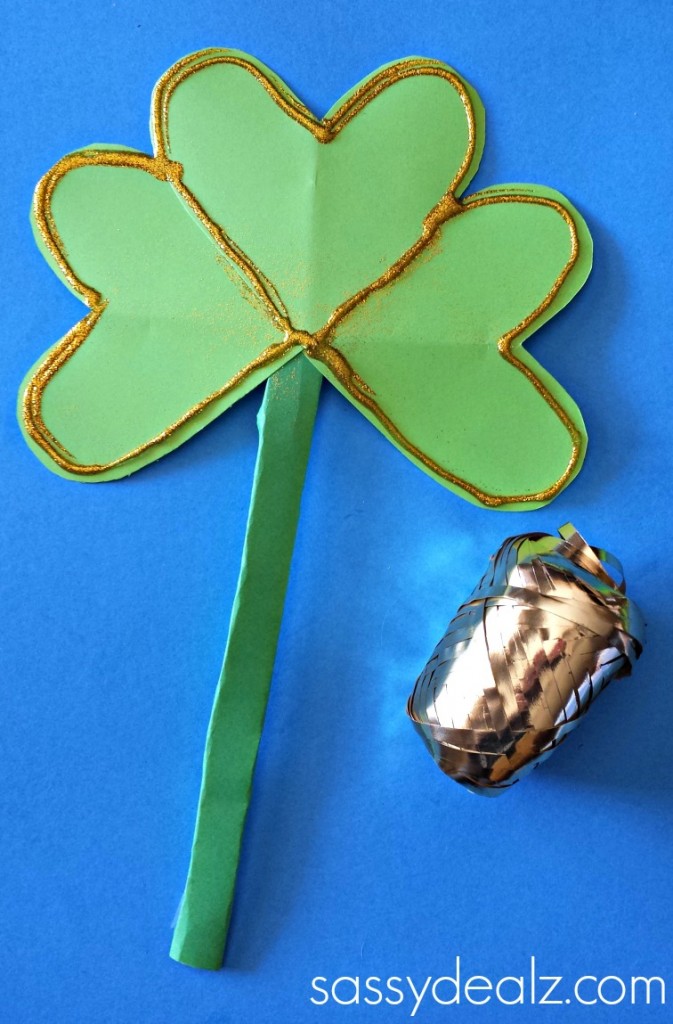 Shamrock Wand Craft for St. Patrick's Day - Crafty Morning