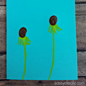 Fingerprint Dandelion Craft For Kids + Card Idea - Crafty Morning
