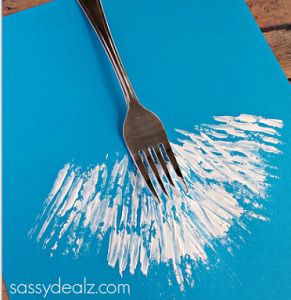 Kid's Puffer Fish Craft Using a Fork - Crafty Morning