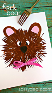 Kids Craft Ideas Using a Fork - Crafty Morning