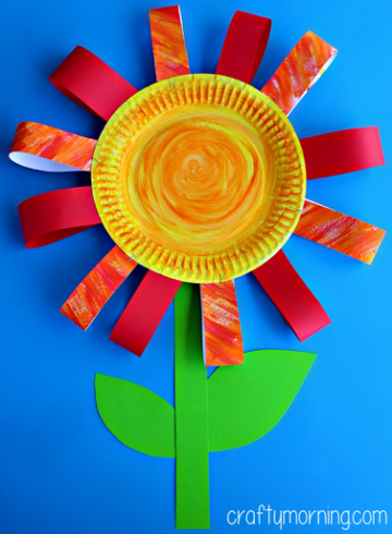 Paper Plate Flower Craft for Kids - Crafty Morning