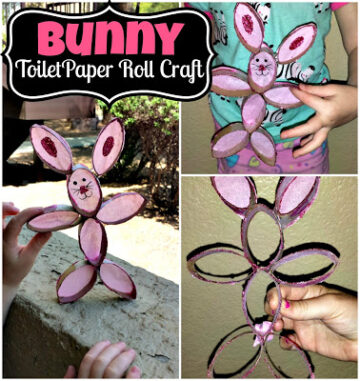Bunny Rabbit Toilet Paper Roll Craft For Kids - Crafty Morning