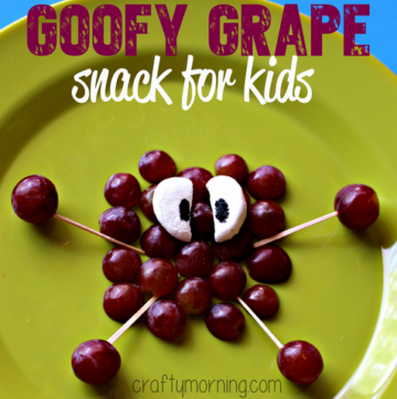 Goofy Grape Snack for Kids - Crafty Morning