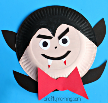 Paper Plate Vampire Craft for Kids - Crafty Morning