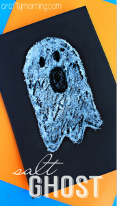 Easy Salt Ghost Craft for Halloween - Crafty Morning