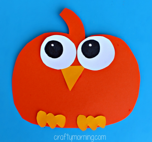 Paper Pumpkin Owl Craft for Kids - Crafty Morning