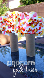 Beautiful Popcorn Fall Tree Craft - Crafty Morning