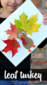 Leaf Turkey Craft for Kids - Crafty Morning