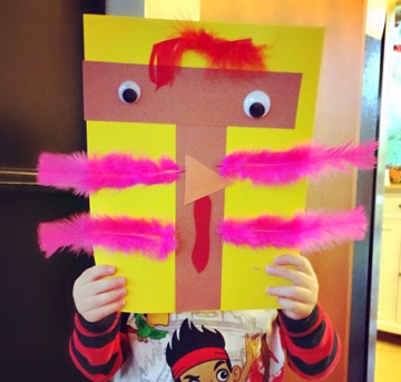 T is for Turkey Thanksgiving Craft for Kids - Crafty Morning