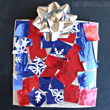 Cardboard Christmas Present Craft for Kids - Crafty Morning