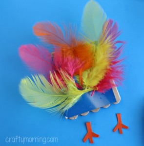 Cute Mini Popsicle Stick Turkey Craft - Crafty Morning