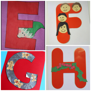 Winter/Christmas Alphabet Crafts for Kids - Crafty Morning