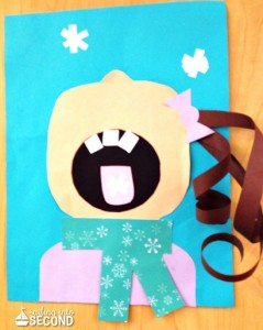 Children Catching Snowflakes (Winter Craft for Kids) - Crafty Morning