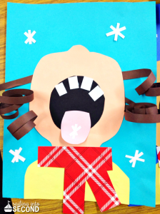 Children Catching Snowflakes (Winter Craft for Kids) - Crafty Morning