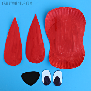 Paper Plate Clifford Craft for Kids (Big Red Dog) - Crafty Morning