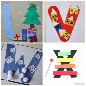 Winter/Christmas Alphabet Crafts for Kids - Crafty Morning