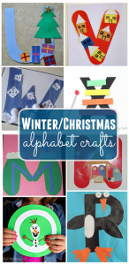 Winter/Christmas Alphabet Crafts for Kids - Crafty Morning