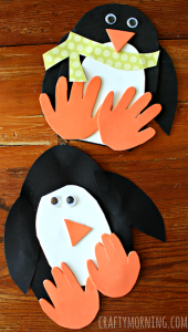 Handprint Penguin Craft for Kids to Make - Crafty Morning