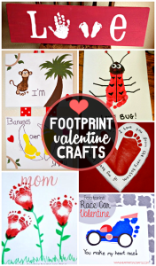 Cute Footprint Valentine's Day Crafts for Kids - Crafty Morning