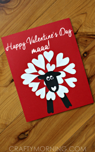 Heart Shaped Sheep Valentine Craft Idea - Crafty Morning