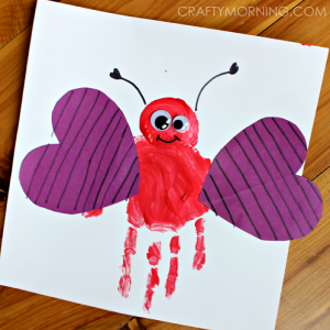 Handprint Love Bug Valentine Craft for Kids - Crafty Morning