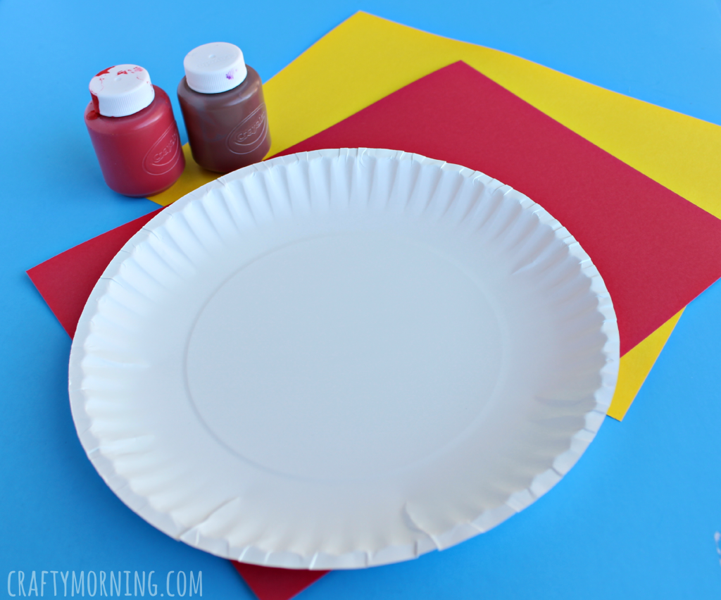 Paper Plate Pepperoni Pizza Valentine Craft - Crafty Morning