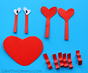 Heart Shape Crab Valentine Craft for Kids - Crafty Morning