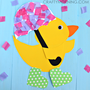 Rainy Day Duck Craft for Spring - Crafty Morning