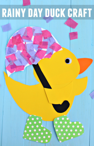 Rainy Day Duck Craft for Spring - Crafty Morning