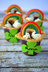 Rainbow Pudding Cups for a Kids Treat - Crafty Morning