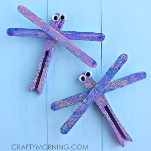 Popsicle Stick Dragonfly Spring Craft for Kids - Crafty Morning