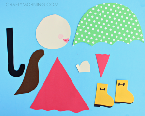 Girl in Rain Boots Spring Craft for Kids - Crafty Morning