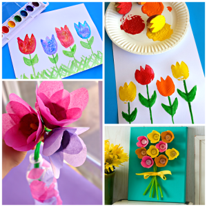 Beautiful Tulip Crafts that Kids Can Make - Crafty Morning