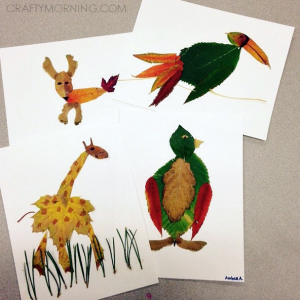 Leaf Animal Crafts to Make this Fall - Crafty Morning