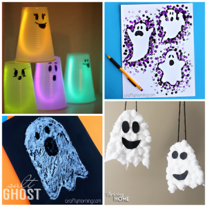Non-Spooky Halloween Ghost Crafts for Kids - Crafty Morning