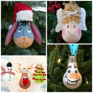 Creative Christmas Light Bulb Ornaments - Crafty Morning