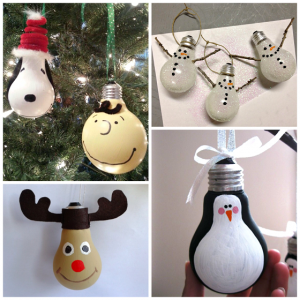 Creative Christmas Light Bulb Ornaments - Crafty Morning