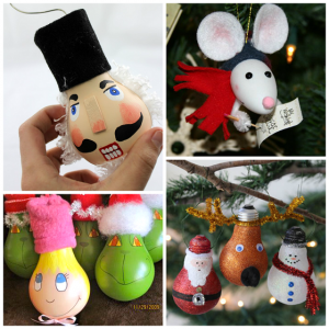 Creative Christmas Light Bulb Ornaments - Crafty Morning