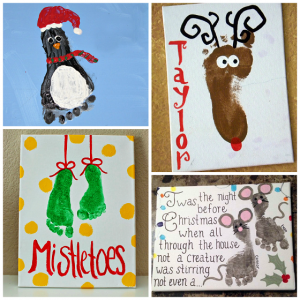 Adorable Christmas Footprint Crafts for Kids - Crafty Morning