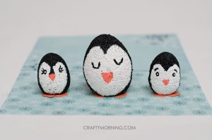 Foam Egg Penguin Craft for Kids - Crafty Morning
