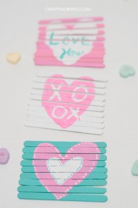 Valentine's Day Popsicle Stick Puzzles (Kids Craft) - Crafty Morning