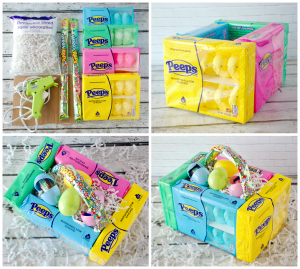 Edible Peeps Marshmallow Easter Baskets - Crafty Morning