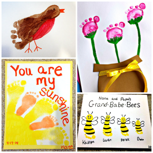 Darling Spring Footprint Crafts for Kids - Crafty Morning