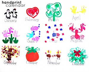 Handprint Kids Calendar Craft Idea - Crafty Morning