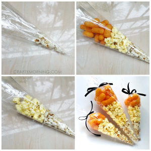 Halloween Candy Corn Treat Bags - Crafty Morning