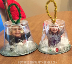 Snow Globe Cup Ornaments - Crafty Morning