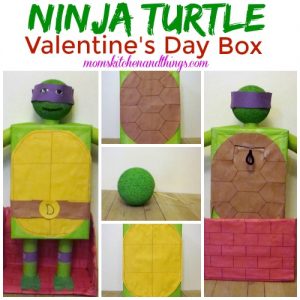 Ninja Turtle Valentine's Day Box - Crafty Morning