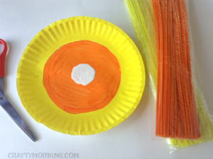 Paper Plate Candy Corn Buddies Craft - Crafty Morning